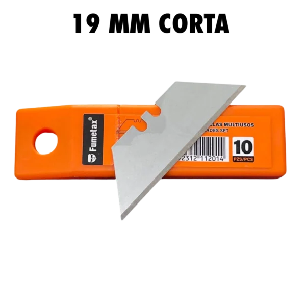 REPUESTO CUTTER 19 MM CUCHILLA CORTA CON 10 PZAS FUMETAX SW-12112 ...